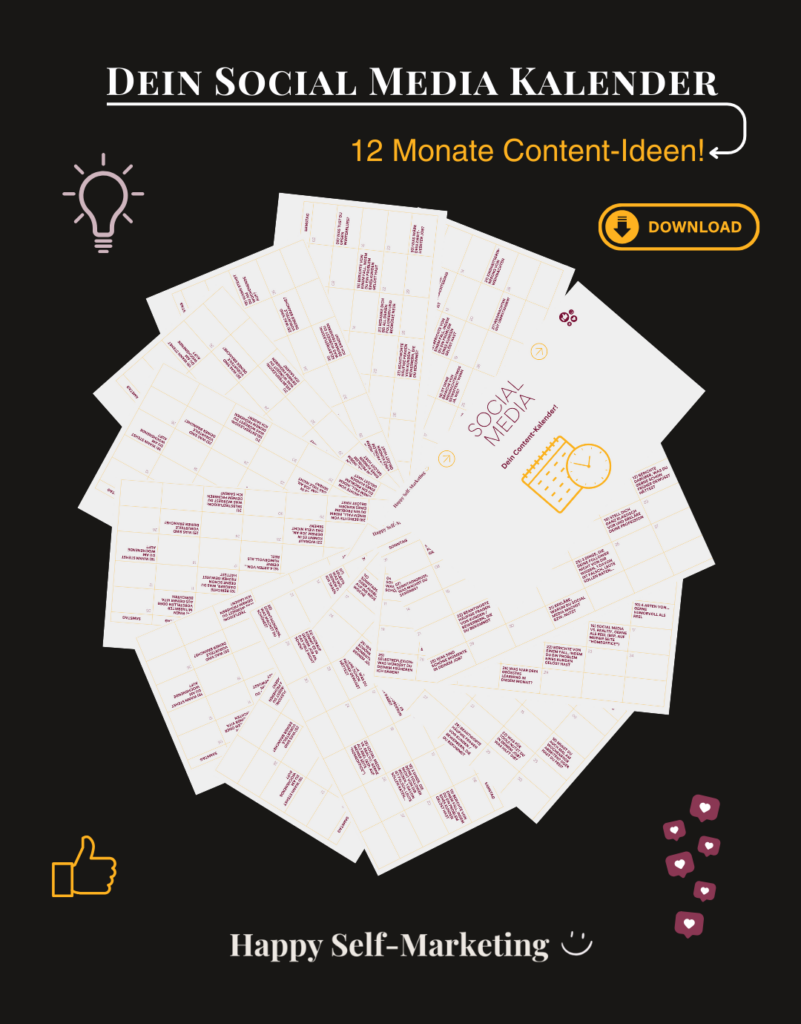 Social Media Kalender – Ideen für 365 Tage – Happy Self-Marketing